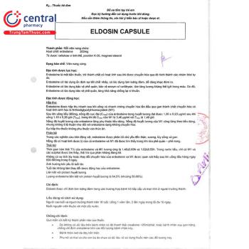 [CHÍNH HÃNG] Thuốc Eldosin Capsule 300mg - Thuốc làm loãng đờm