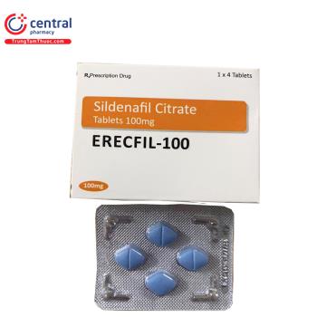 Thuốc Erecfil-100: tác dụng, liều dùng và lưu ý khi sử dụng