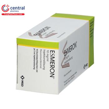 [CHÍNH HÃNG] Thuốc Esmeron - gây mê toàn thân: cách dùng, chỉ định