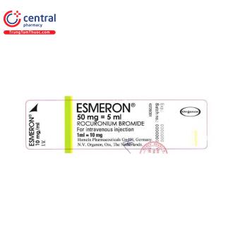 [CHÍNH HÃNG] Thuốc Esmeron - gây mê toàn thân: cách dùng, chỉ định