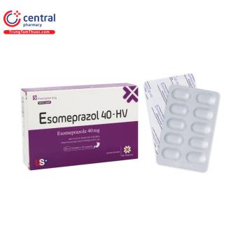 [CHÍNH HÃNG] Thuốc Esomeprazol 40-HV điều trị viêm loét dạ dày