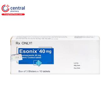 Thuốc Esonix 40mg: tác dụng, liều dùng và giá bán