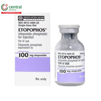 Thuốc Etopophos 100mg/5ml điều trị ung thư phổi tế bào nhỏ và khối u ...
