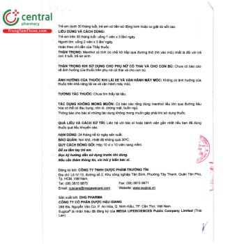 Thuốc Eugica - Điều trị các chứng ho, đau họng, sổ mũi, cảm