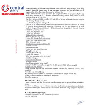 [CHÍNH HÃNG] Thuốc Evasif 245mg điều trị viêm gan B và HIV