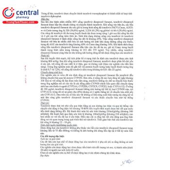 [CHÍNH HÃNG] Thuốc Evasif 245mg điều trị viêm gan B và HIV
