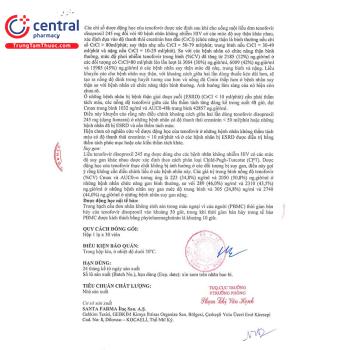 [CHÍNH HÃNG] Thuốc Evasif 245mg điều trị viêm gan B và HIV