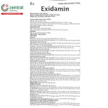 [CHÍNH HÃNG] Thuốc Exidamin 10mg dùng trong bệnh trầm cảm nặng.