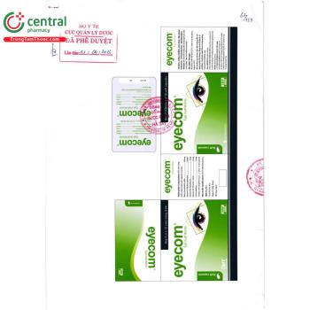Thuốc Eyecom hỗ trợ điều trị mỏi mắt, đau nhức mắt, suy yếu thị lực