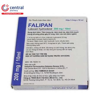 [CHÍNH HÃNG] Thuốc Falipan gây tê tại chỗ, gây tê vùng