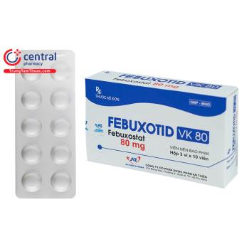[CHÍNH HÃNG] Thuốc Febuxotid VK80 giảm acid uric ở bệnh nhân Gout