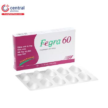 [CHÍNH HÃNG] Thuốc Fegra 60mg điều trị viêm mũi dị ứng