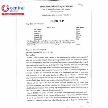 [CHÍNH HÃNG] Thuốc Fericap - Giải pháp cho người thiếu máu