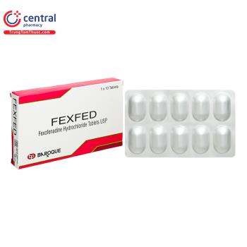 [CHÍNH HÃNG] Thuốc Fexfed 180mg giúp giảm các triệu chứng dị ứng