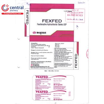[CHÍNH HÃNG] Thuốc Fexfed 180mg giúp giảm các triệu chứng dị ứng