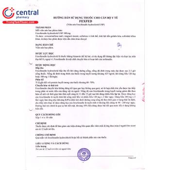 [CHÍNH HÃNG] Thuốc Fexfed 180mg giúp giảm các triệu chứng dị ứng