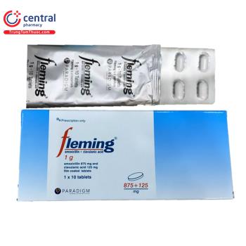 [CHÍNH HÃNG] Thuốc Fleming 1g điều trị viêm họng, viêm xoang