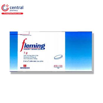 [CHÍNH HÃNG] Thuốc Fleming 1g điều trị viêm họng, viêm xoang