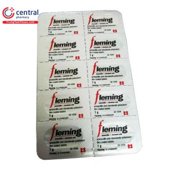 [CHÍNH HÃNG] Thuốc Fleming 1g điều trị viêm họng, viêm xoang