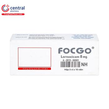 [CHÍNH HÃNG] Thuốc Focgo 8mg điều trị đau xương khớp hiệu quả