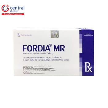 [CHÍNH HÃNG] Thuốc Fordia MR 750mg điều trị tiểu đường type 2