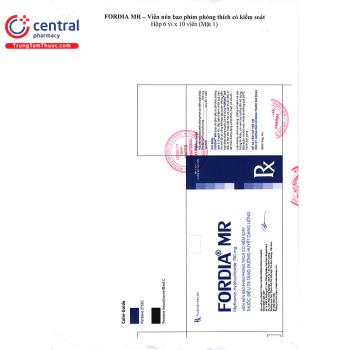 [CHÍNH HÃNG] Thuốc Fordia MR 750mg điều trị tiểu đường type 2