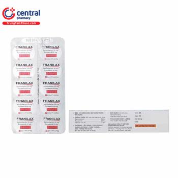 Thuốc Franilax (Hộp 30 viên): Tác dụng - chỉ định, cách dùng