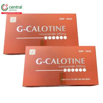 Thuốc G-Calotine 330mg điều trị thiếu Carnitin nguyên phát, thứ phát