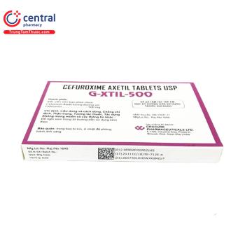[CHÍNH HÃNG] Thuốc G-Xtil-500 điều trị nhiễm khuẩn hô hấp