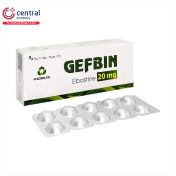 [CHÍNH HÃNG] Thuốc Gefbin 20mg điều trị viêm mũi dị ứng