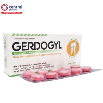 Thuốc Gerdogyl điều trị nhiễm trùng răng miệng cấp hoặc mạn