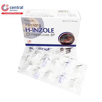 [CHÍNH HÃNG] Thuốc H-Inzole 20mg dùng trong loét dạ dày-tá tràng.