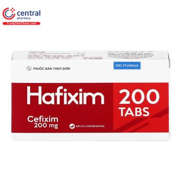[CHÍNH HÃNG] Thuốc Hafixim 200 Tabs điều trị nhiễm khuẩn