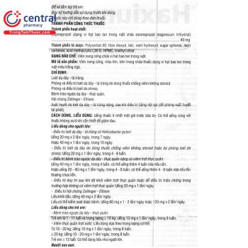 [CHÍNH HÃNG] Thuốc Haxium 40 phòng và điều trị loét dạ dày - tá tràng