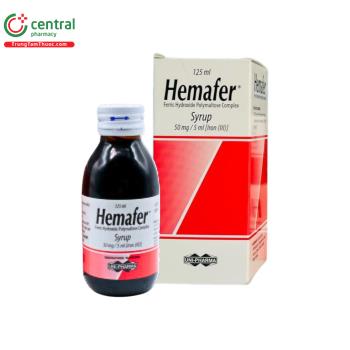 Thuốc Hemafer 125ml giúp dự phòng và điều trị bệnh thiếu máu do thiếu sắt