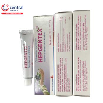 [CHÍNH HÃNG] Thuốc Hepgentex 10g điều trị viêm da dị ứng, chàm da