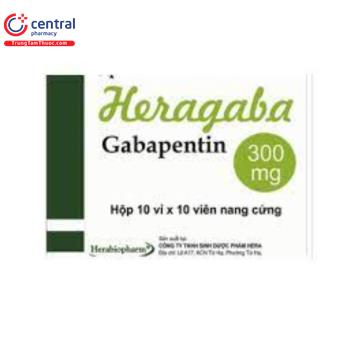 Thuốc Heragaba 300mg chứa Gabapentin dùng để điều trị bệnh động kinh