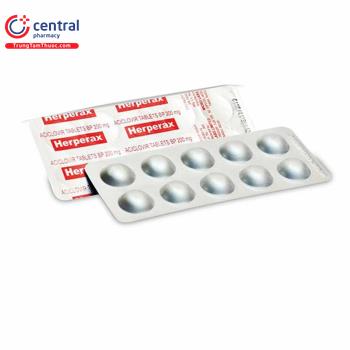 [CHÍNH HÃNG] Thuốc Herperax điều trị nhiễm Herpes simplex