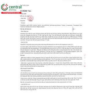 Thuốc Hi-Rebe Tab. 150mg - Điều trị tăng huyết áp ở người lớn