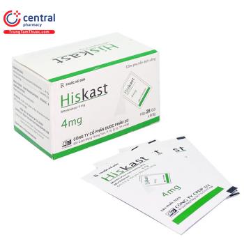 [CHÍNH HÃNG] Thuốc Hiskast 4mg điều trị hen phế quản mạn tính