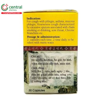 Thuốc ho Margaritae Cough Capsules làm dịu niêm mạc, giảm ho an toàn