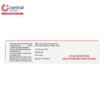 [CHÍNH HÃNG] Thuốc Hueso Tab 300mg điều trị sỏi mật