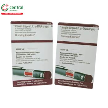 Thuốc Humalog Kwikpen 100IU/ml điều trị tiểu đường, kiểm soát đường huyết