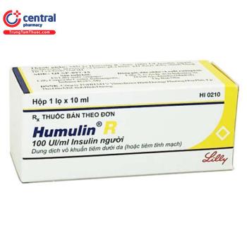 [CHÍNH HÃNG] Thuốc Humulin R 100IU/1ml - Thuốc điều trị tiểu đường