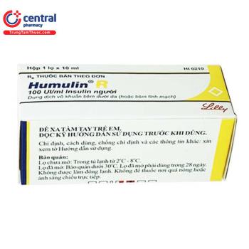 [CHÍNH HÃNG] Thuốc Humulin R 100IU/1ml - Thuốc điều trị tiểu đường
