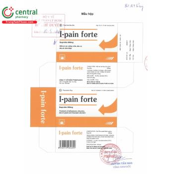 Thuốc I-pain forte 600mg (Ibuprofen) giảm đau, kháng viêm và hạ sốt