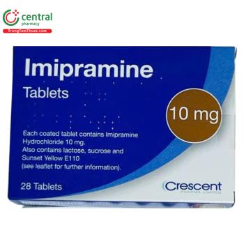 Thuốc Imipramine Tablets 10mg Crescent chỉ định điều trị bệnh trầm cảm