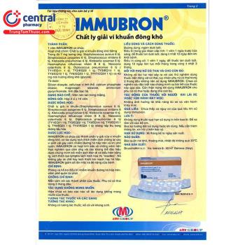 [CHÍNH HÃNG] Thuốc Immubron - Phòng và tiêu diệt vi khuẩn hô hấp