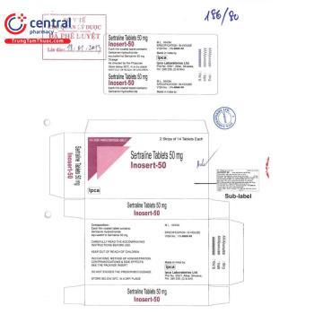 [CHÍNH HÃNG] Thuốc Inosert-50 - Lựa chọn hàng đầu cho người trầm cảm.