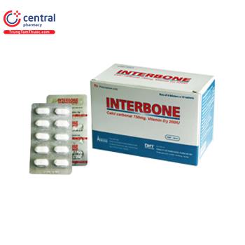 [CHÍNH HÃNG] Thuốc Interbone - Bổ sung calci và vitamin D3 cho xương